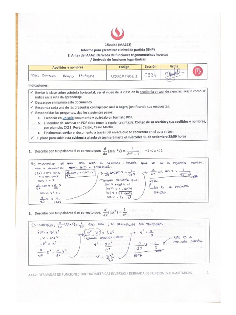 Cálculo I (MA262)[1] | PDF