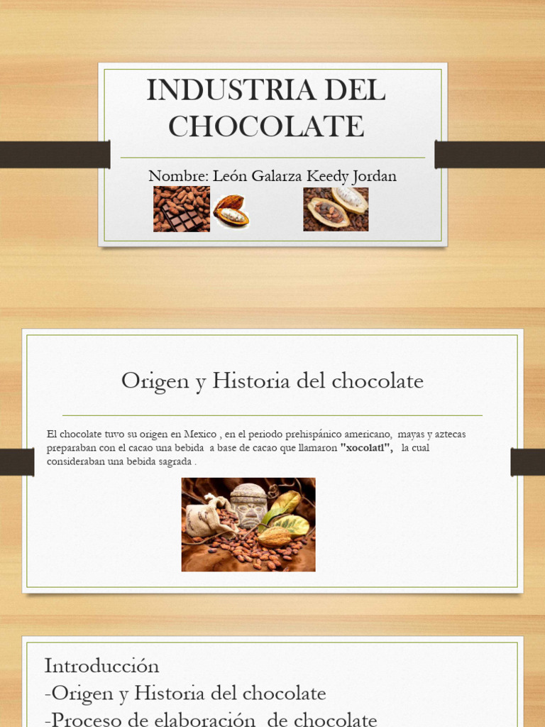 Historia y Beneficios del Chocolate | PDF