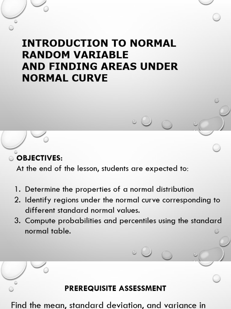Lesson 3 Normal Distribution 2 | PDF | Normal Distribution | Standard ...