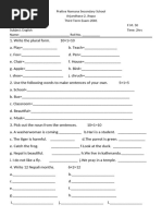 Class 5 English Model Test Paper 2080 | PDF | Nepal | Switzerland