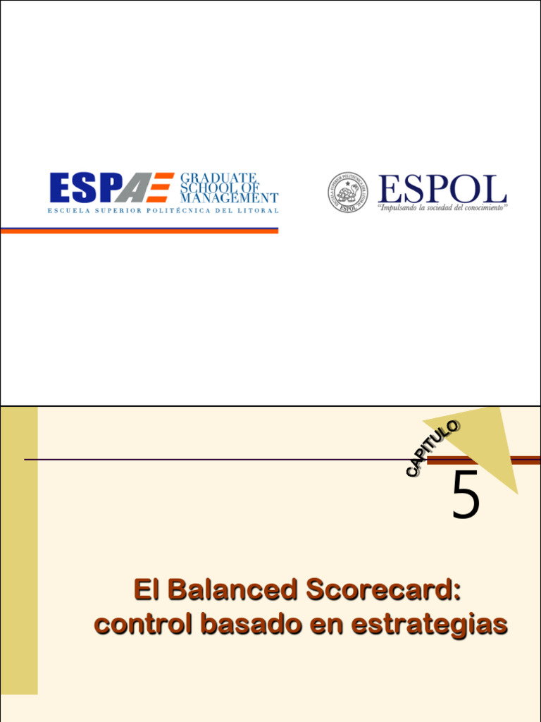 Cap05 Balnced Scorecard | PDF | Producto (Negocio) | Business