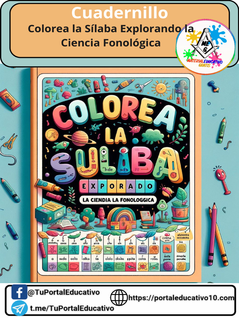 Colorea la Sílaba Explorando la Ciencia Fonológica portaleducativo10 | PDF