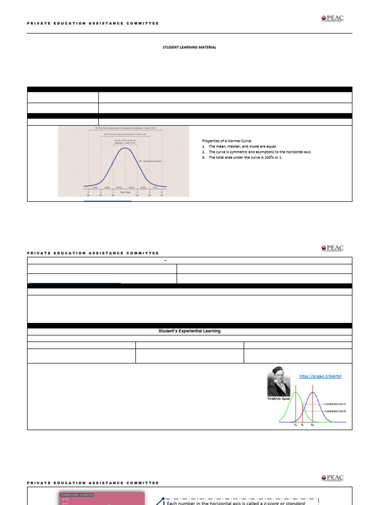 Understanding Standard Normal Distribution | PDF | Normal Distribution ...