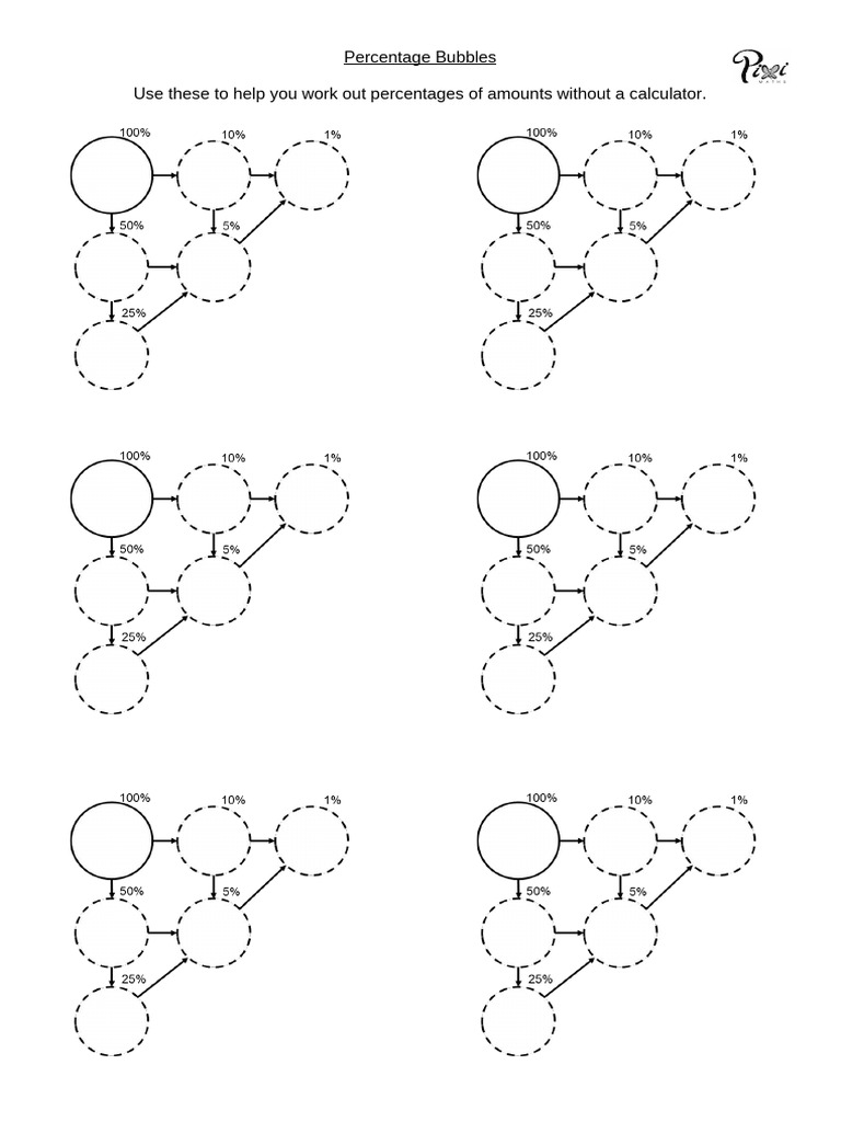 Percentage bubbles | PDF