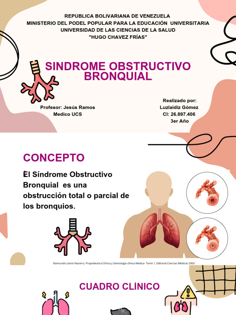 Síndrome Obstructivo Bronquial | PDF