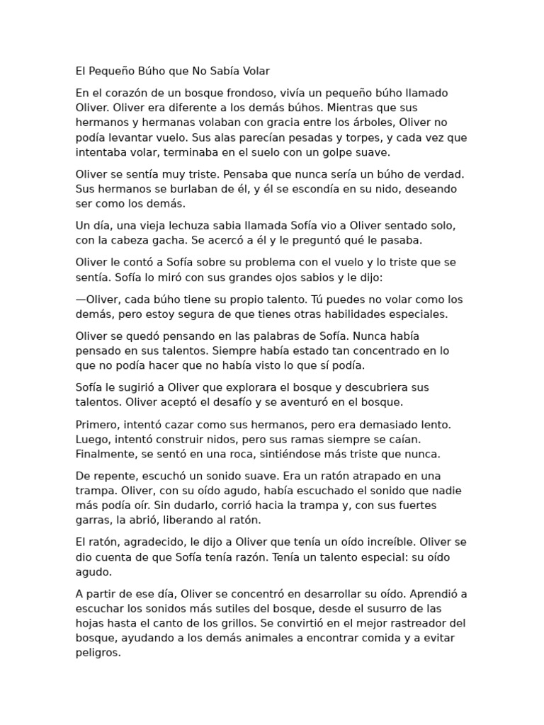 Cuento Autoestima | PDF