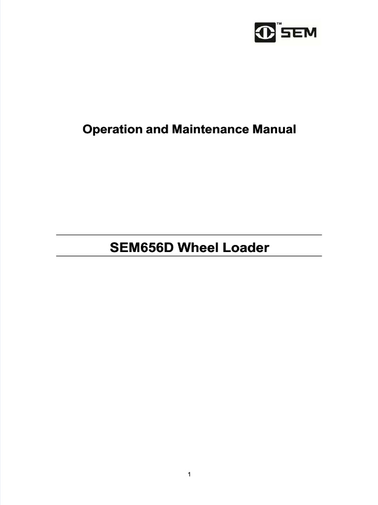 Operation and Maintenance Sem 676D | PDF | Safety | Mechanical Engineering