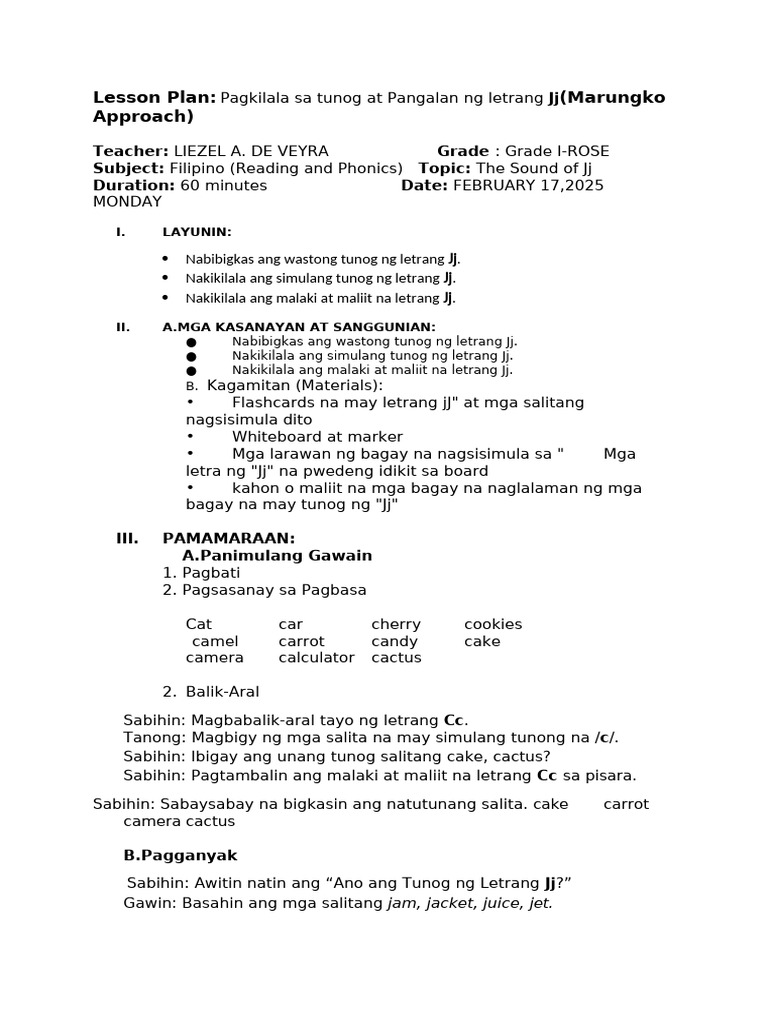 LP MARUNGKO LETRANG JJ | PDF