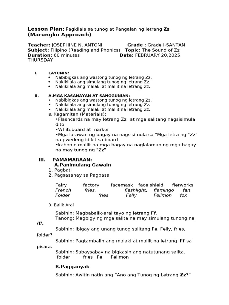 LP MARUNGKO LETRANG ZZ | PDF