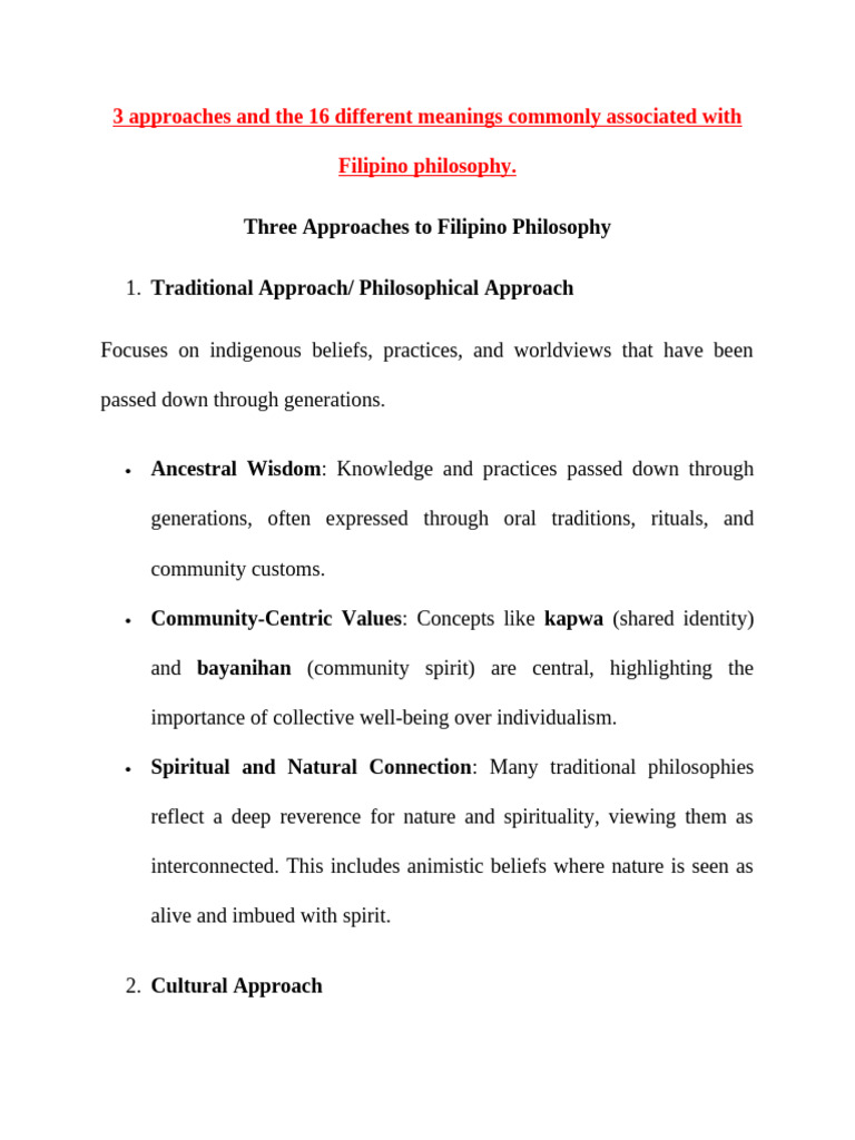 3 Approaches and The 16 Different Meanings Commonly Associated With ...