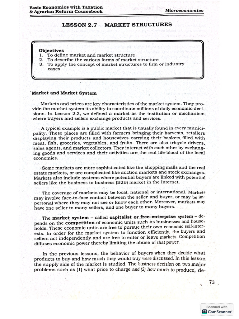 Market Structures | PDF