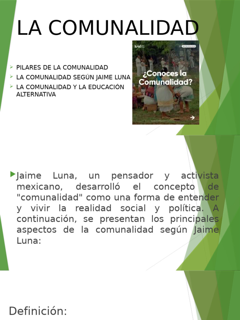 Comunalidad Y Educación Alternativa Pdf Comunidad Solidaridad