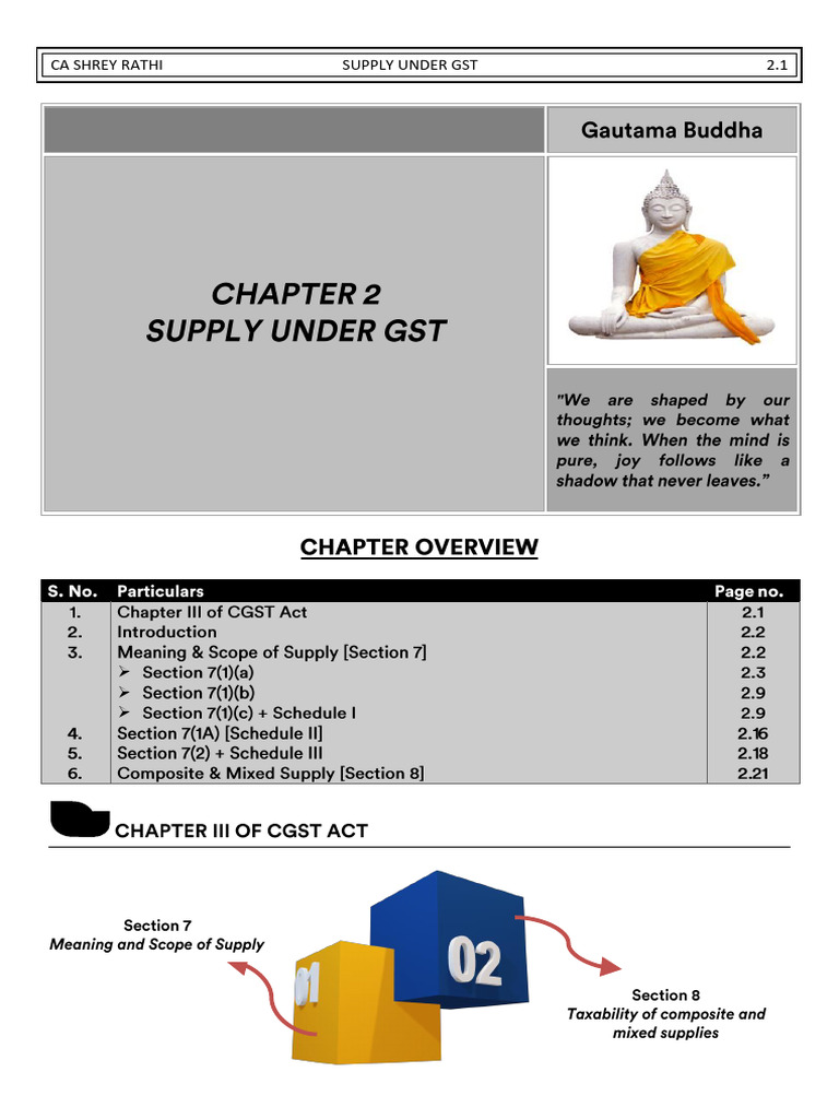 SUPPLY UNDER GST by Shrey Rathi | PDF