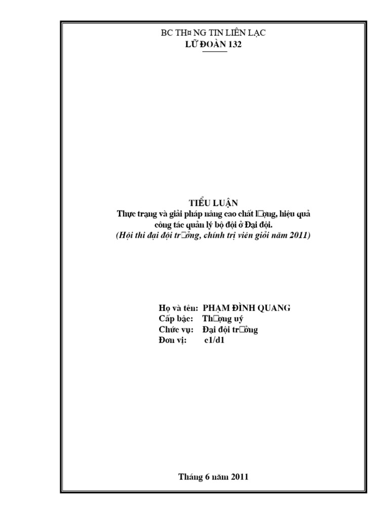 Tieu Luan | PDF