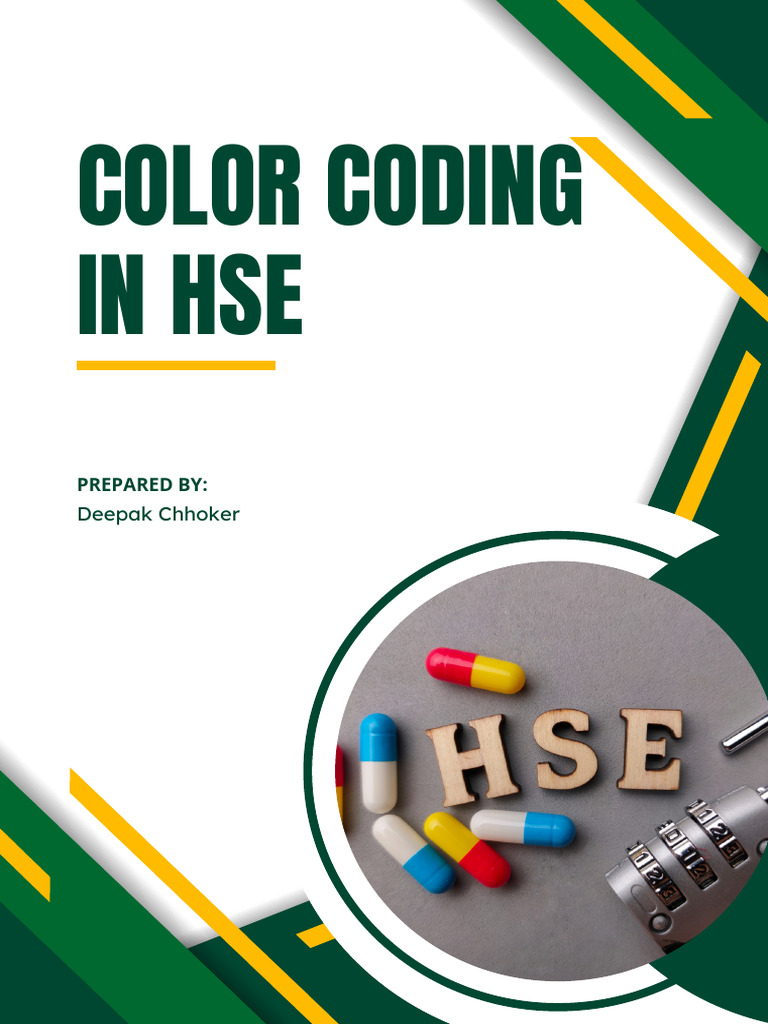 Colour Coding in HSE 1741968472 | PDF | Safety | Occupational Safety ...