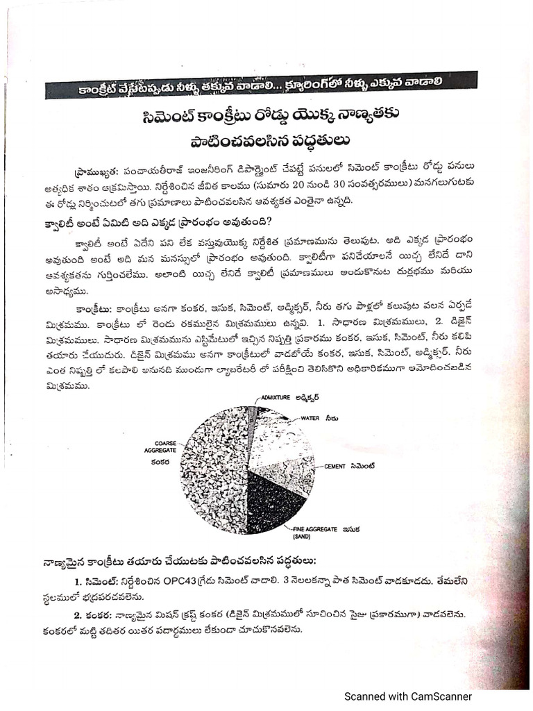 Methods To Be Followed To Maintain Quality of CC Roads | PDF