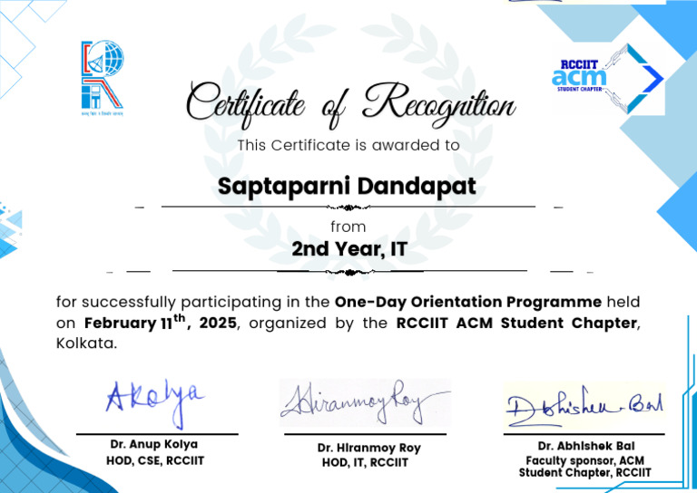 ACM Mar Certificate - 1-12 | PDF