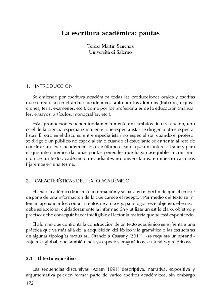 Pautas para la escritura académica | PDF | Información | Enfermedad de ...