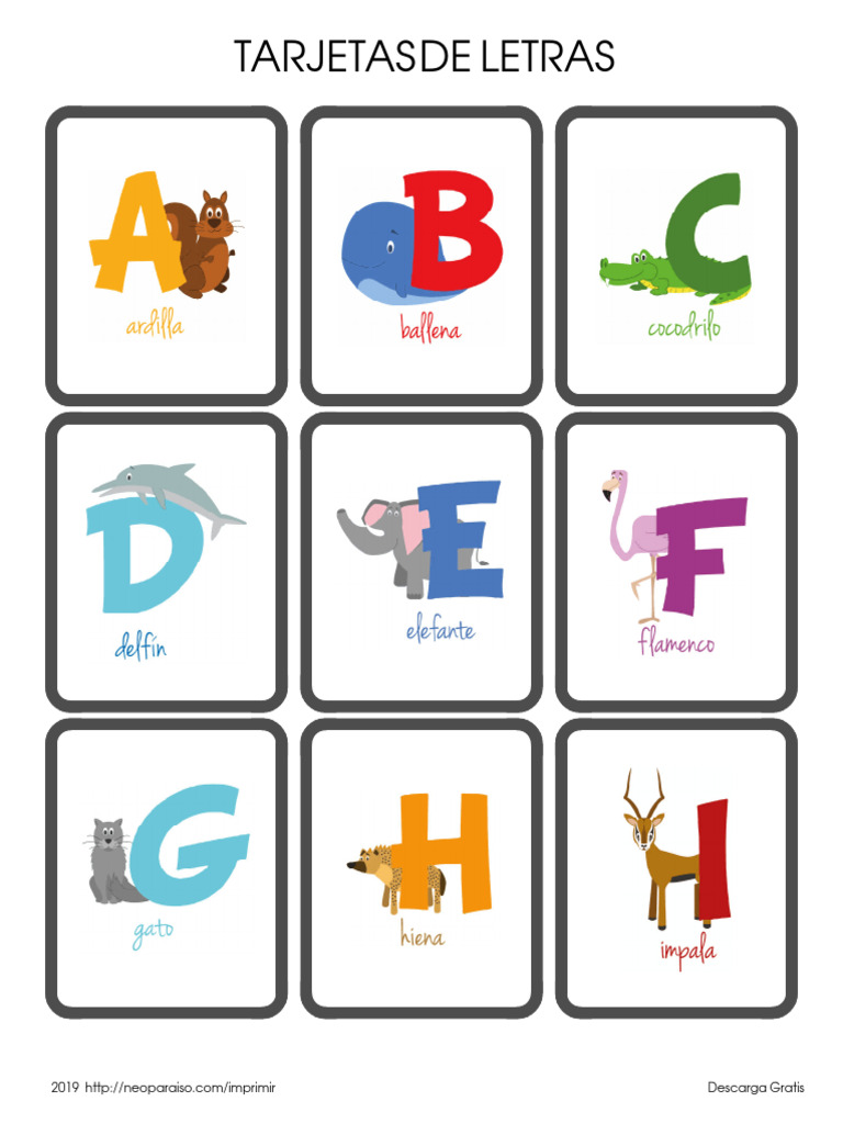 tarjetas-de-abecedario | PDF