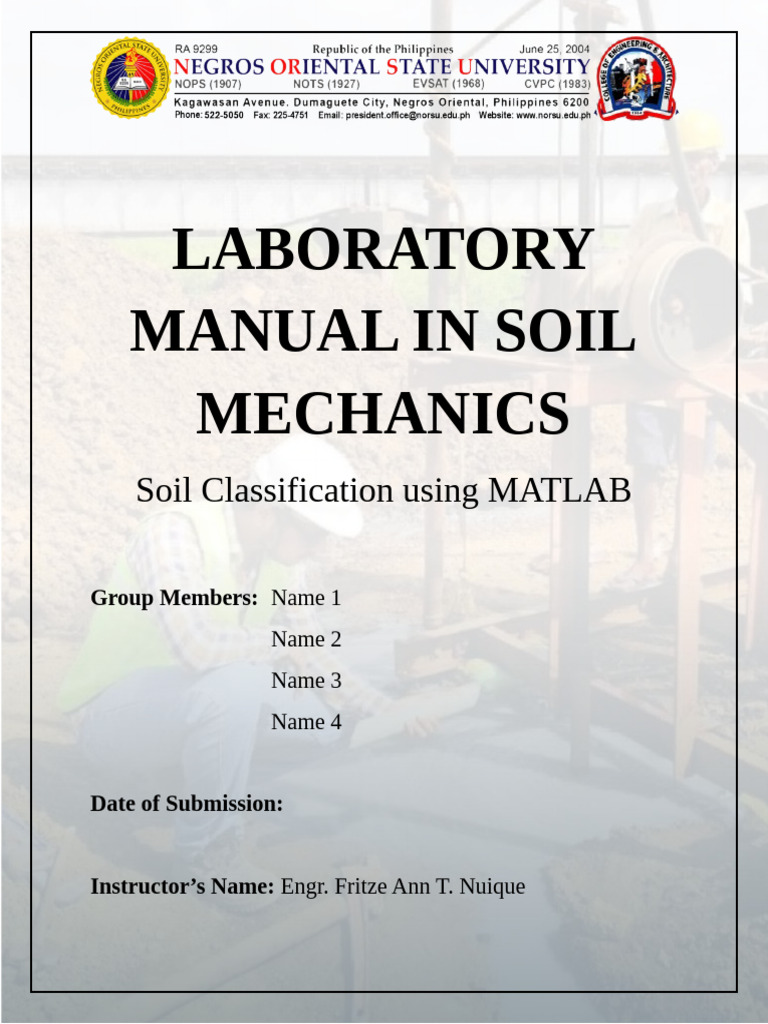 Soil Classification with MATLAB Guide | PDF