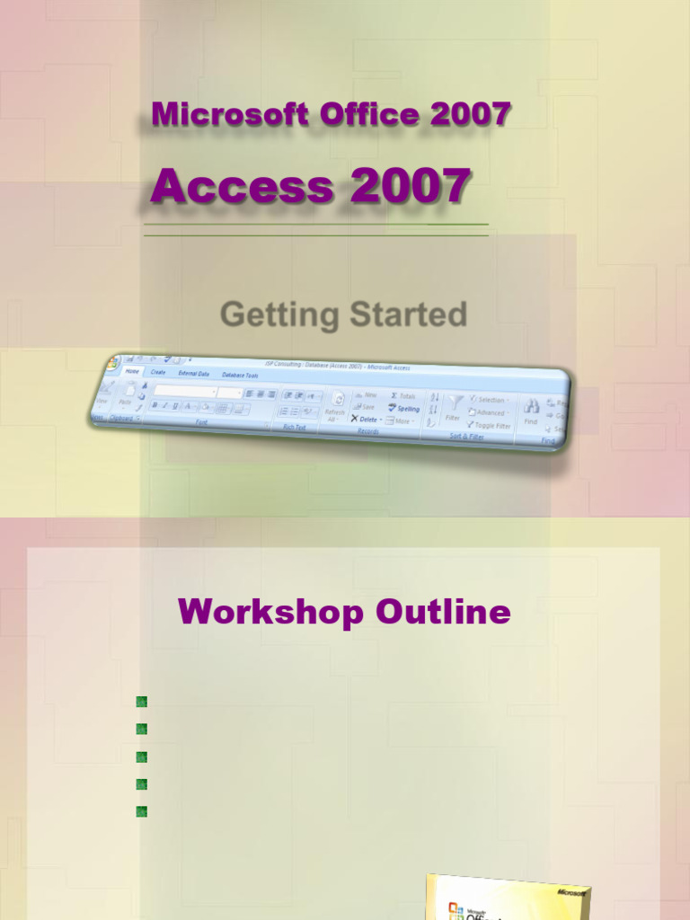 Access 2007 | PDF | Databases | Table (Database)