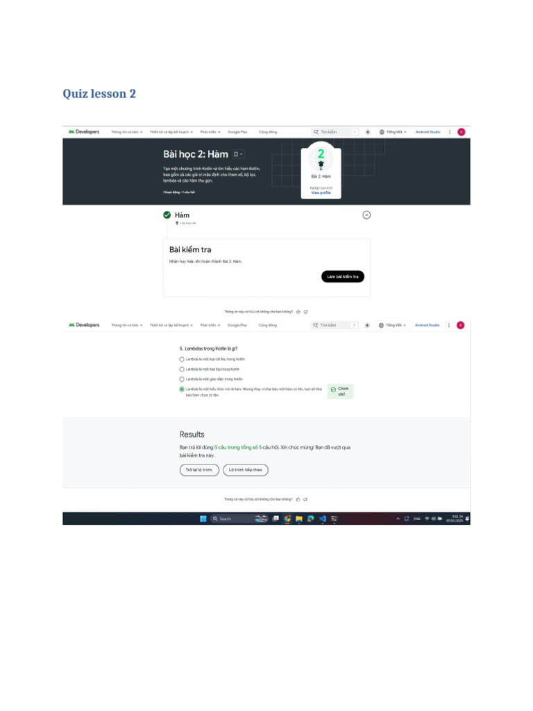 Quiz Lesson 2: Key Concepts and Questions | PDF