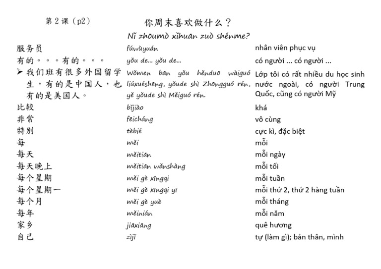 Hi China II - Bài 2 - P2 | PDF