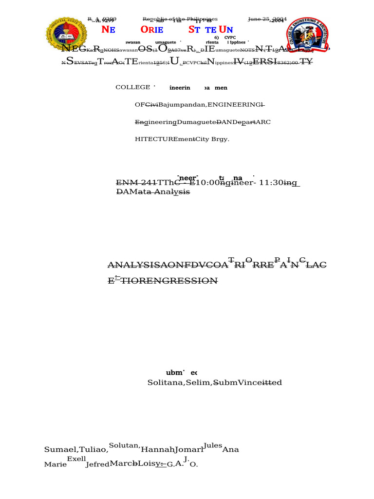 Analysis of Variance Regression and Correlation | PDF | Analysis Of Variance | Linear Regression