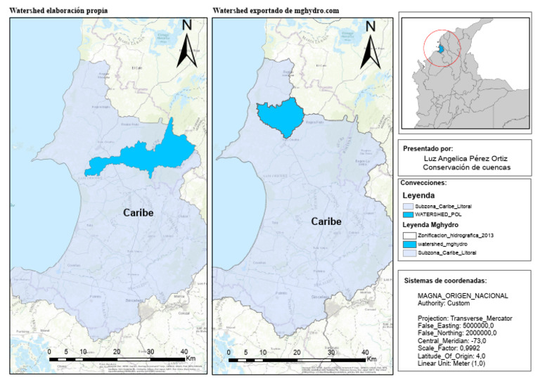 Mapa4.Comparación de cuencas | PDF | Geographic Data And Information | Geographical Technology