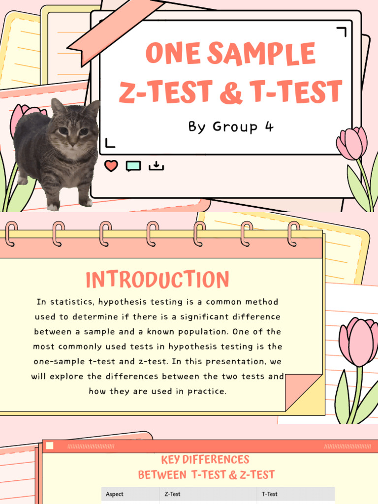 T-Test vs Z-Test: Key Differences Explained | PDF | Student's T Test ...