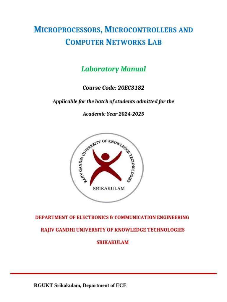 MPMC Lab Final | PDF | Assembly Language | Control Flow