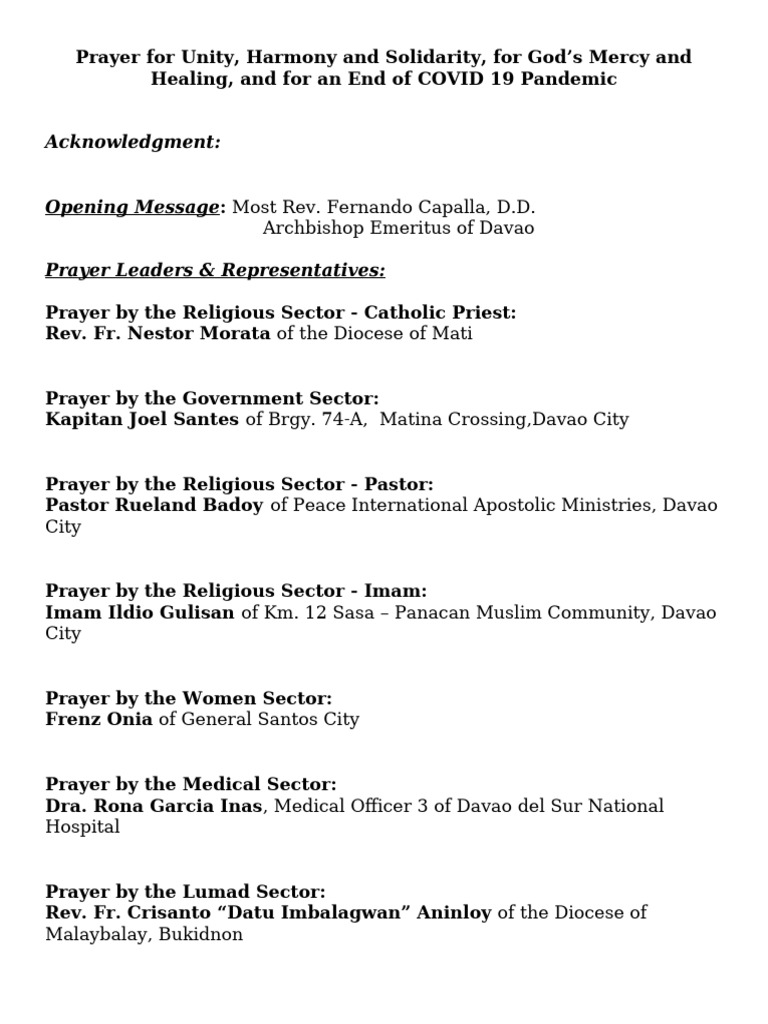 Prayer | PDF