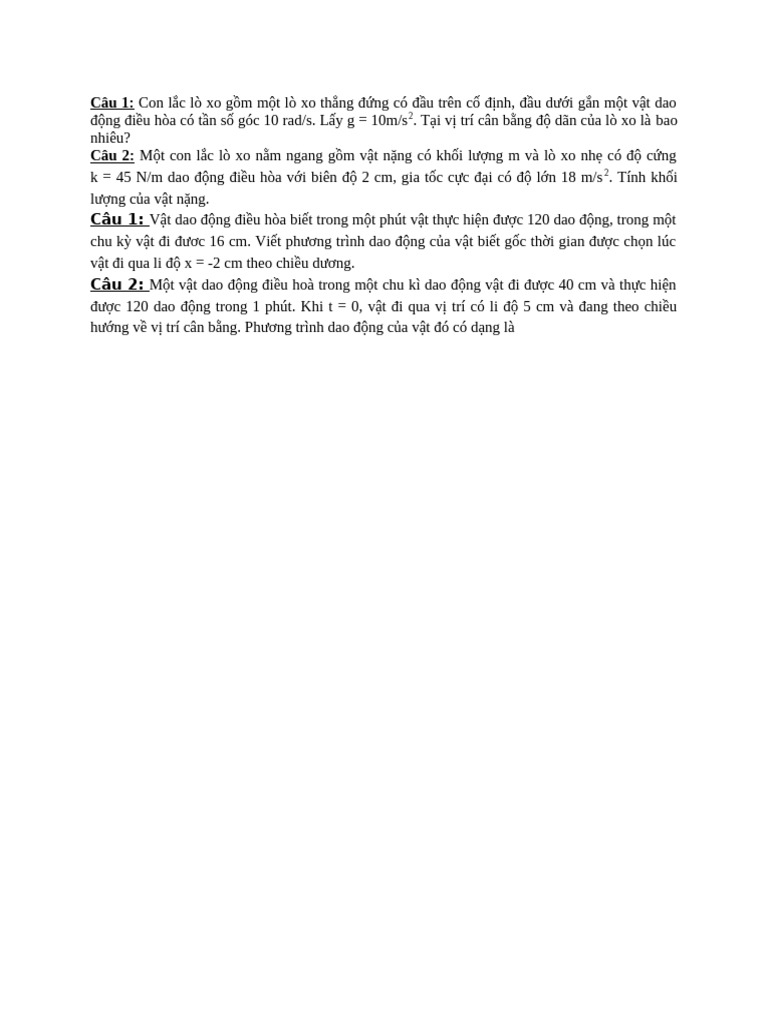 Ôn tập GK1 TL | PDF