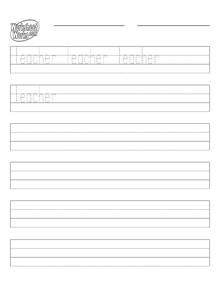 WorksheetWorks Handwriting2Print 3 | PDF