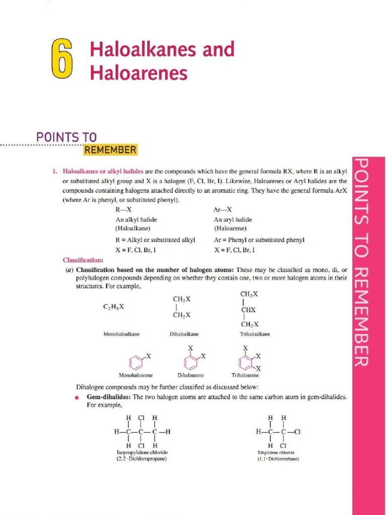 Halo Alkanes and Halo Arenes | PDF