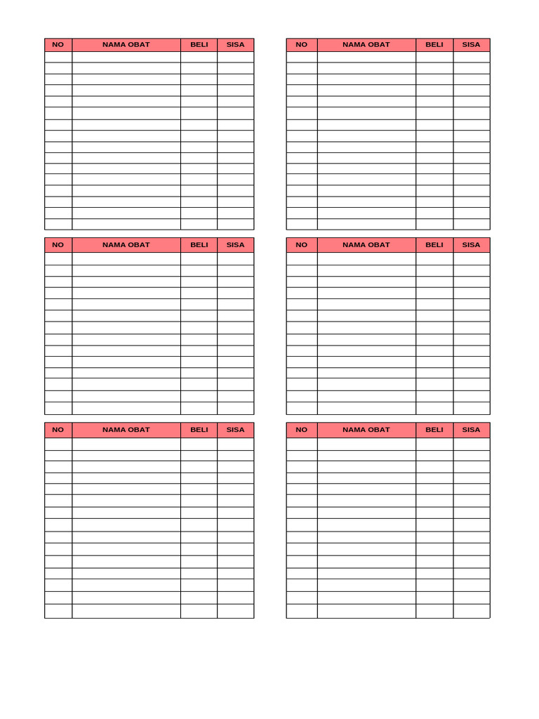 Form Permintaan Obat | PDF