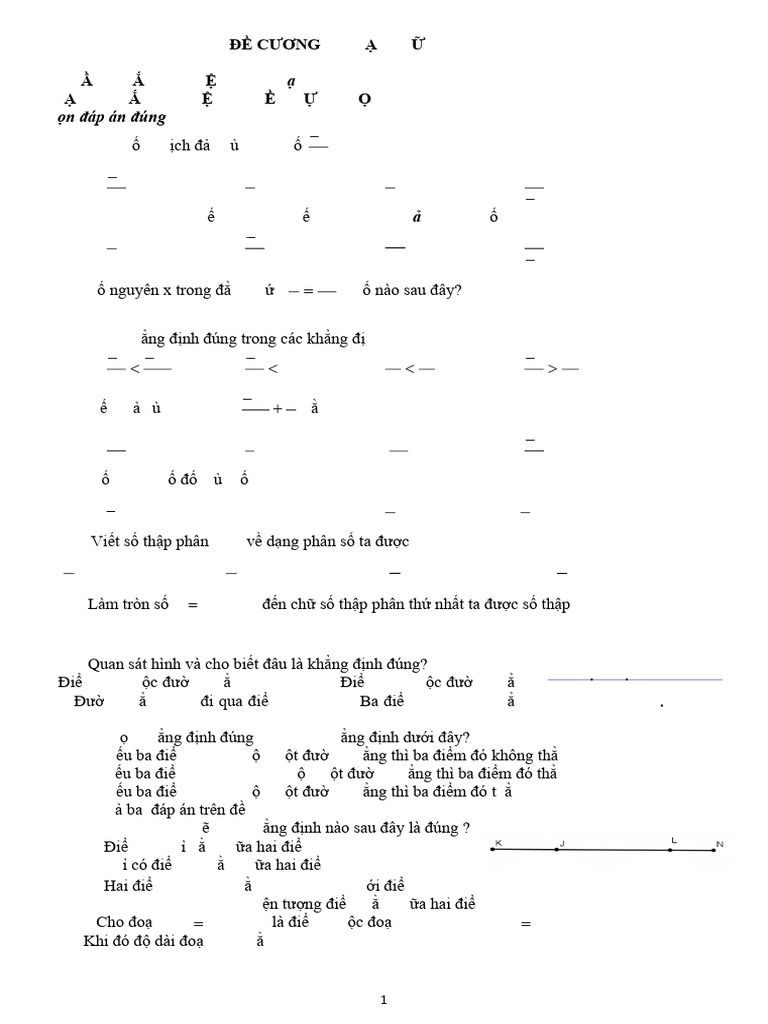 Đề Cương Toán 6 GK2 - Thoa | PDF