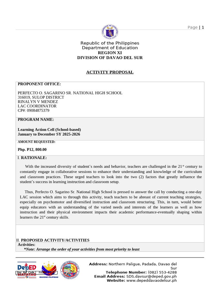 ACTIVITY-DESIGN-INSET 2024 LAC 2025 | PDF | Learning | Teachers