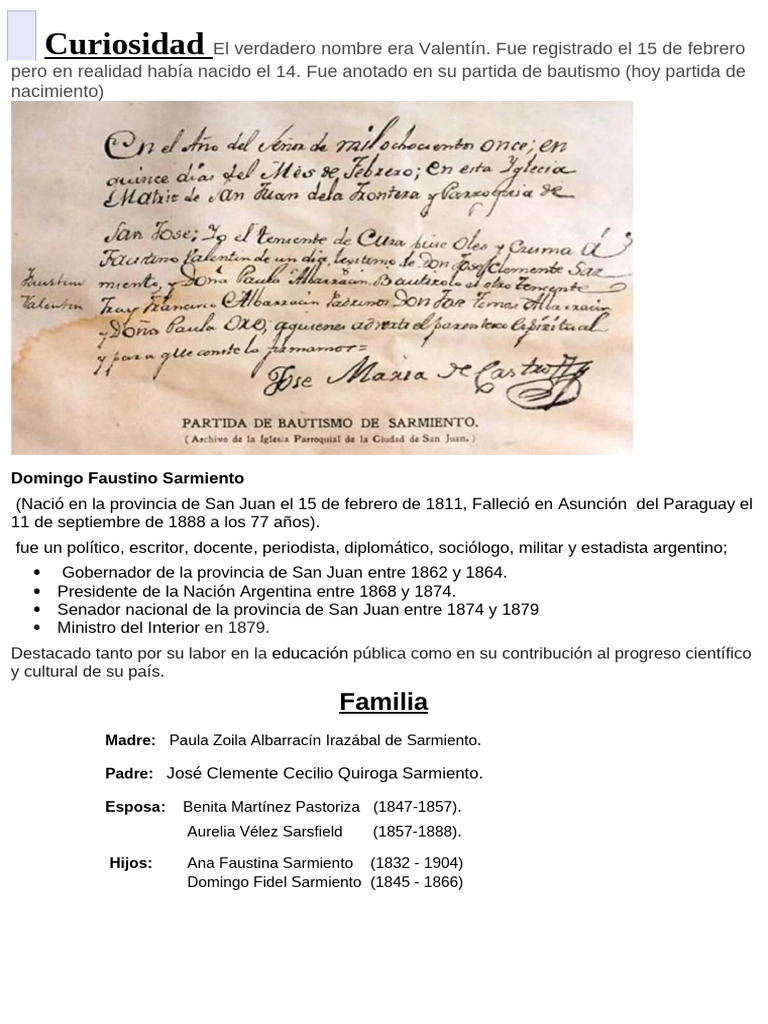 Sarmiento | PDF