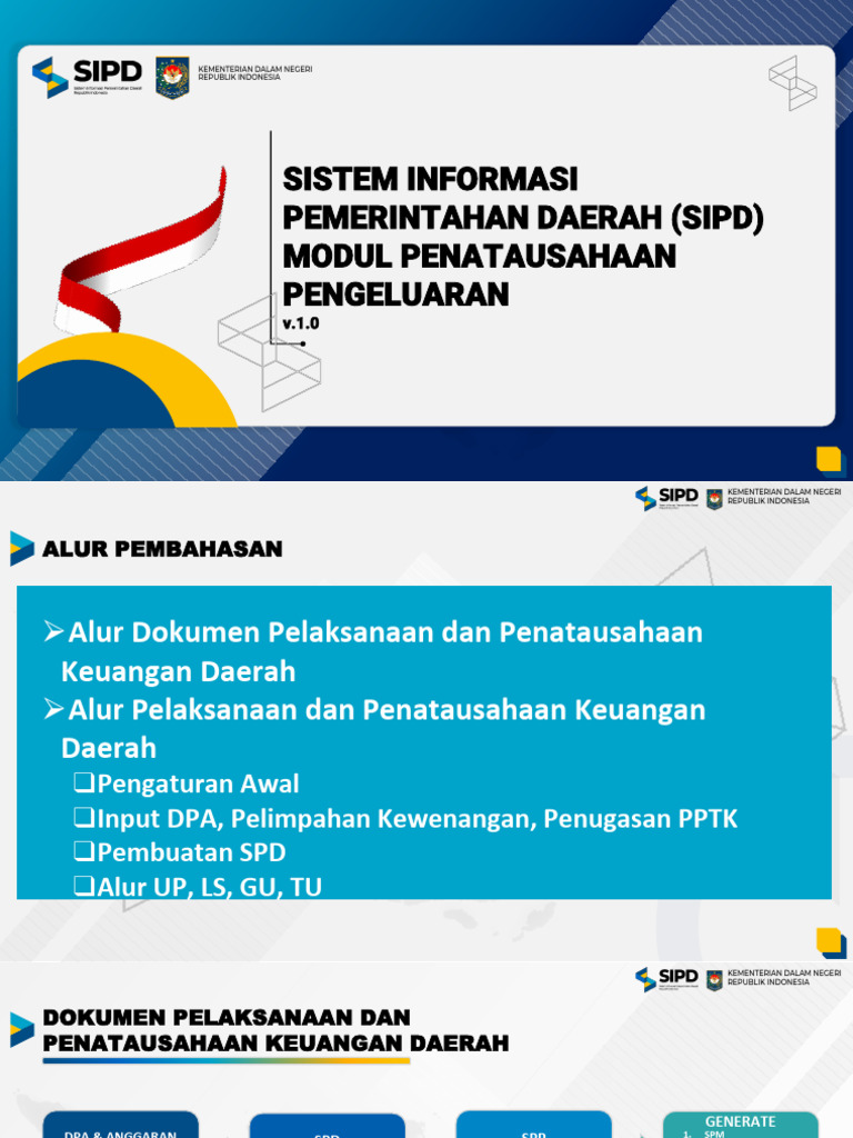 01 Manual Book SIPD Republik Indonesia Modul Penatausahaan Pengeluaran | PDF