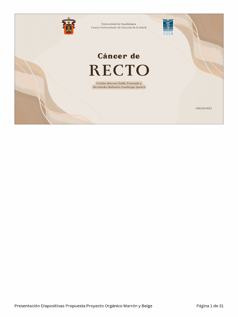Cancer de recto | PDF