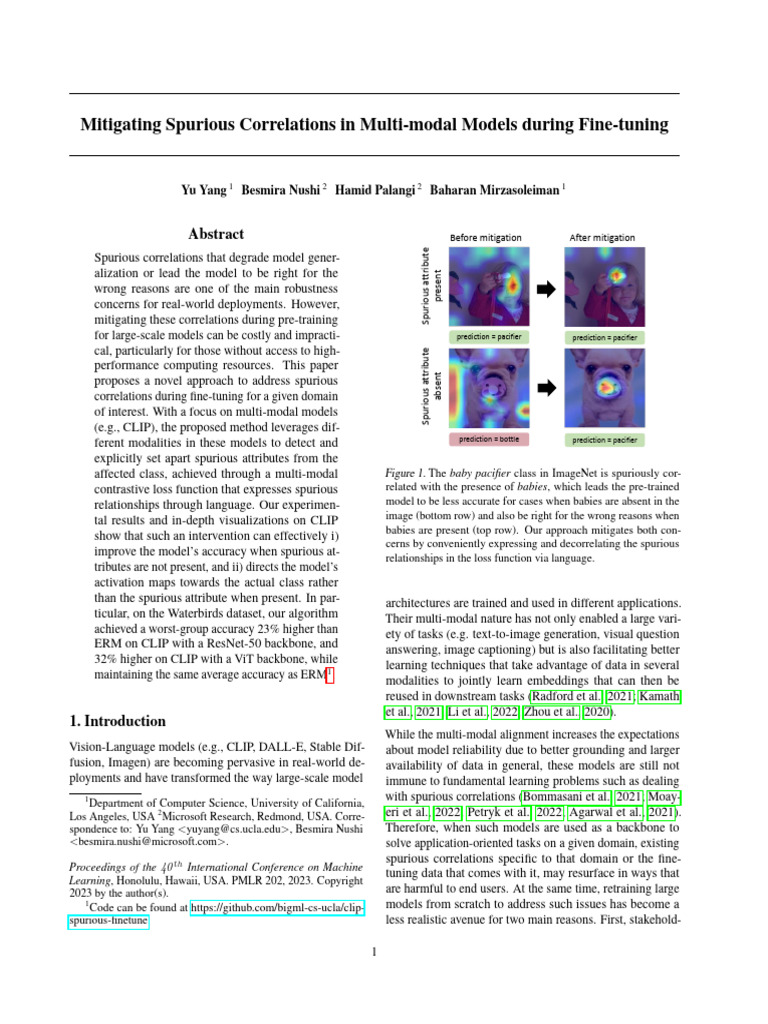 6177 Mitigating Spurious Corre | PDF | Computational Neuroscience | Applied Mathematics