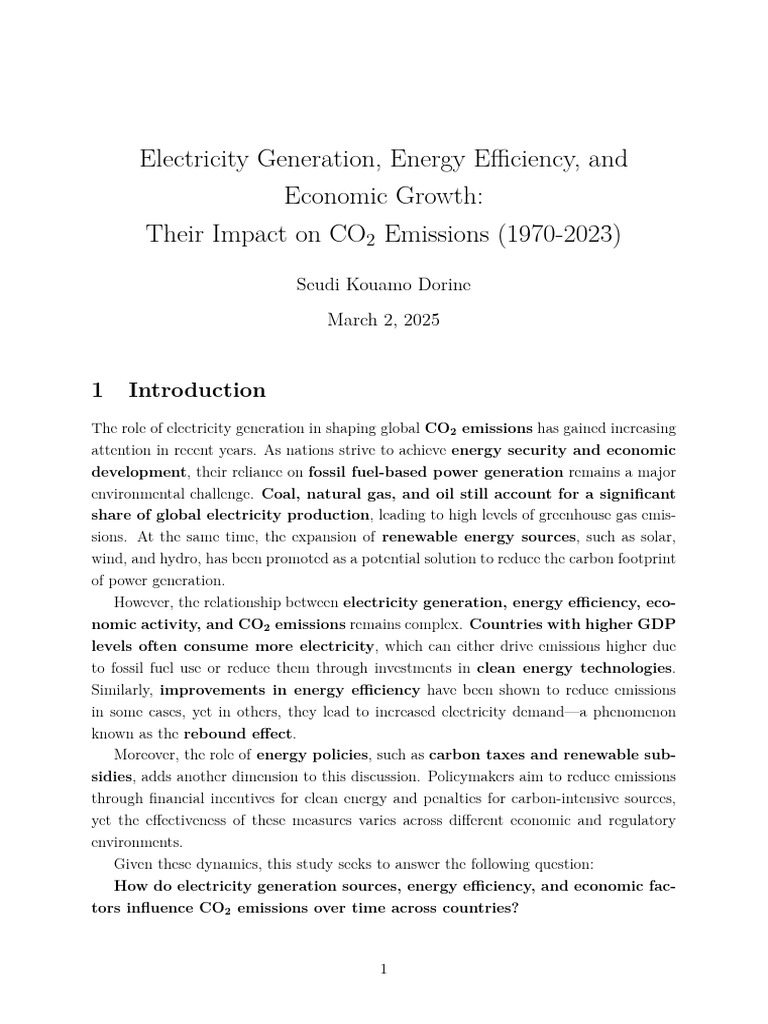 Electricity Production On C02 | PDF | Electricity Generation | Renewable Energy