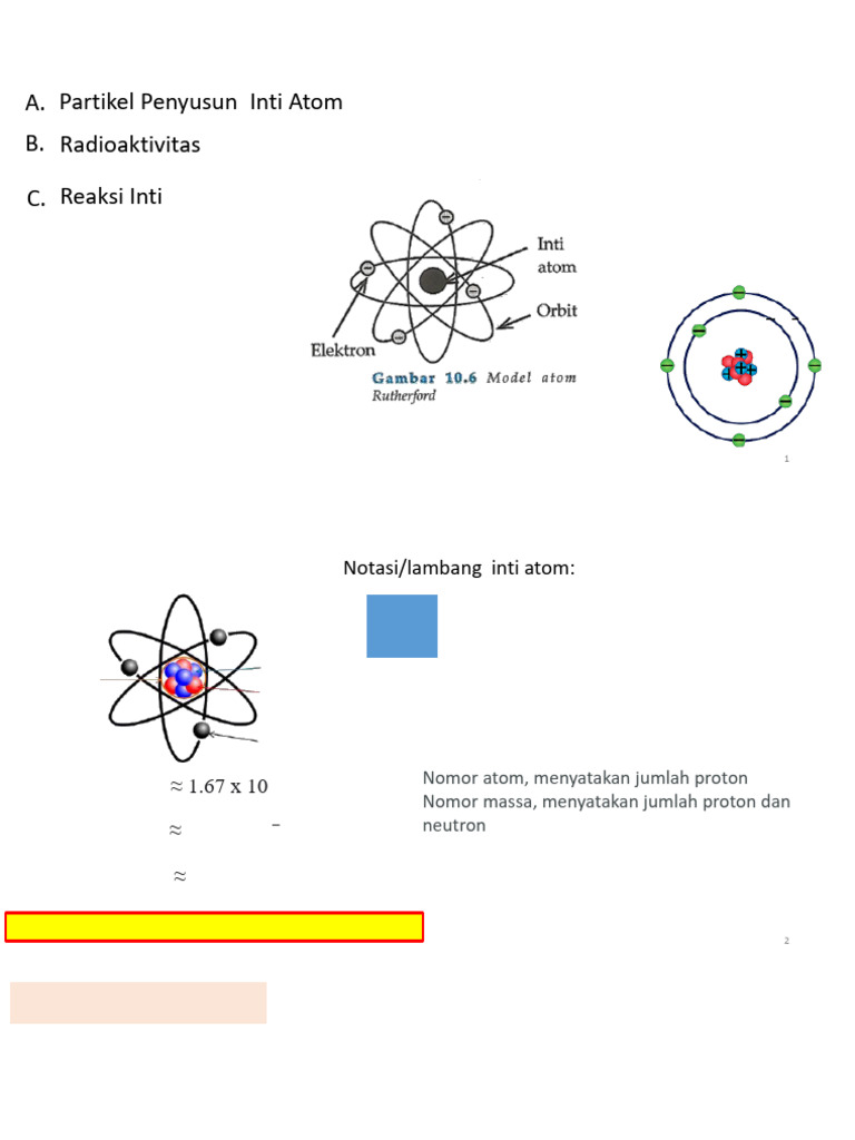 Inti Atom dan Radioaktivitas 2024 2025 new | PDF