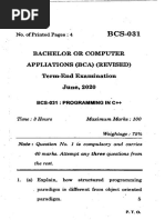 BCS 031 Previous Year Question Papers by Ignouassignmentguru | PDF | C++ | Class (Computer ...