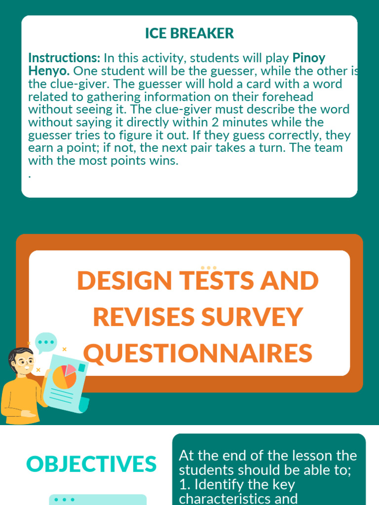 Design Tests and Revises Survey Questionnaires | PDF | Questionnaire ...