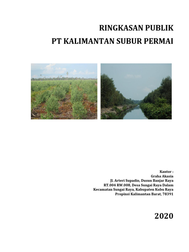RINGKASAN PUBLIK PT. KSP - 2020-Review2 | PDF