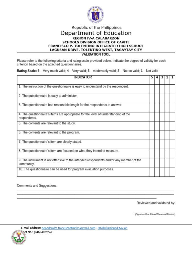 Validation Tool | PDF