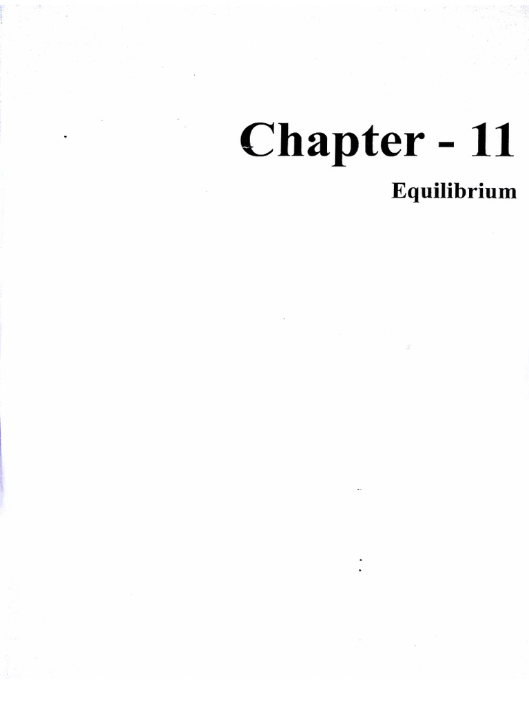 Equilibrium 1 | PDF