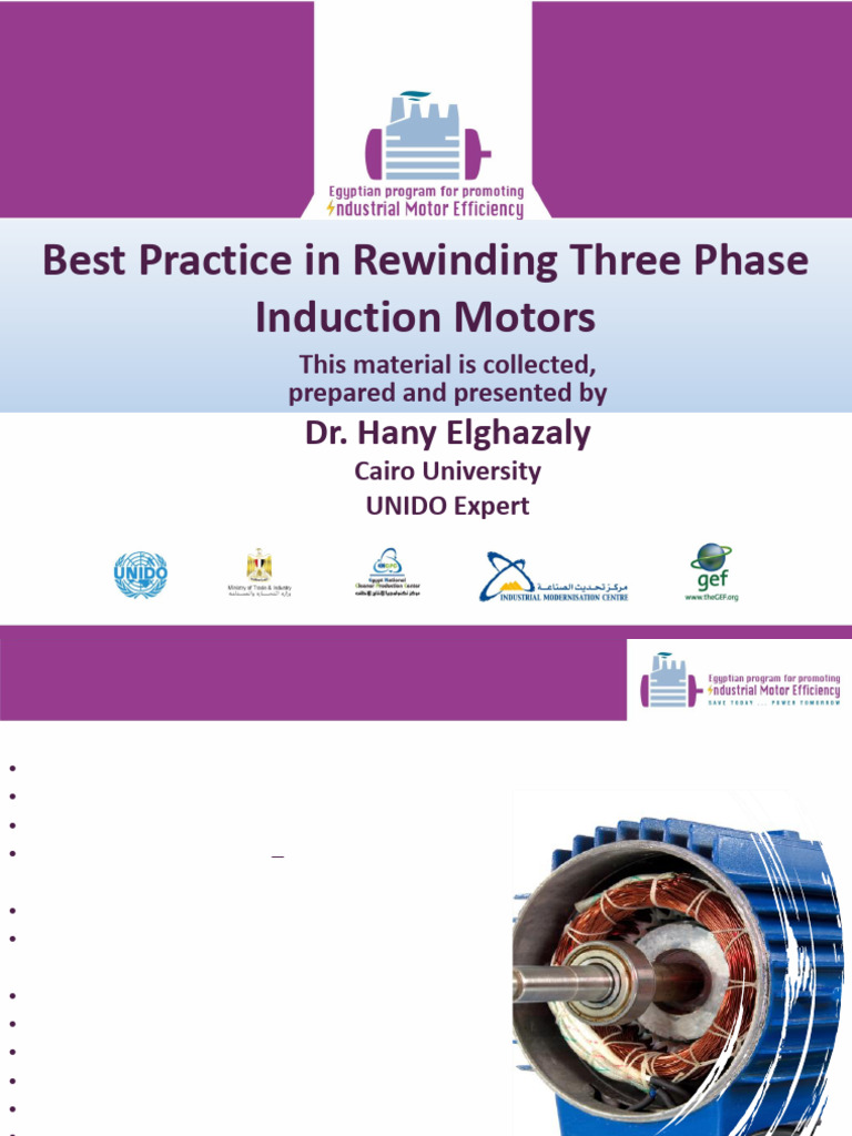 Rewinding 3 Phase Motors | PDF | Electric Motor | Insulator (Electricity)